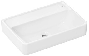 Hansgrohe Xanuia Q - Umyvadlo 55x37 cm, bez přepadu, bez otvoru pro baterii, bílá 60212450