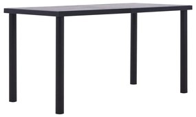 Jídelní stůl Bridger - černý a betonově šedý - MDF | 140x70x75 cm