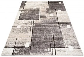 Kusový koberec PETRA 3024 1 244 Moderní Geometrický šedý béžový hnědý Rozměr: 300x400 cm