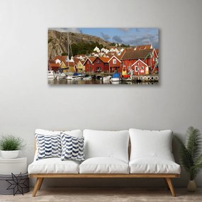 Obraz na plátně Město Krajina 120x60 cm