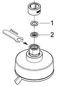 GROHE 27591001 - Hlavová sprcha TEMPESTA COSMOPOLITAN 100 100 mm lesklý chrom