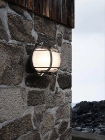 NOR 49031055 Venkovní nástěnné svítidlo Helford 12,5W E27 nikl matná bílá - NORDLUX