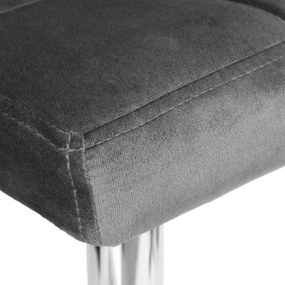 ViaDomo Via Domo - Barová židle Tavolla - šedá - 40x107 cm