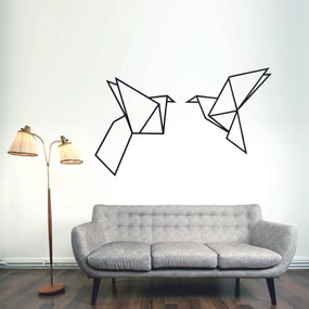Samolepka na zeď - Origami hrdličky - PopyDesign