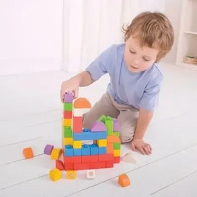 Bigjigs Baby Dřevěné Spojkostky Basic set / od 1 roku