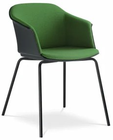 LD seating Konferenční židle Wave 032 Barva kostry zelená kostra (RAL 6021) GALERIE - Čalounění LD seating LÁTKY 1 / ERA, ONE 2021 Barva plastu LD černá RAL 9004