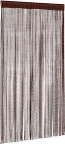 Provázkové záclony, 2 ks, 100x250 cm, hnědá 132410