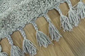 Koberec Berber 6844l. 3D světle šedý