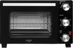 Adler AD 6024 černá / Elektrická trouba / 22L / 90°C - 245°C / 5 režim