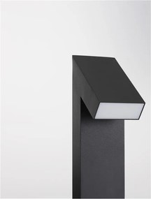 NV 9020931 Venkovní sloupkové svítidlo BRIGITTA černý hliník a akrylový difuzor proti oslnění LED 6W 3000K 100-240V IP65 - NOVA LUCE