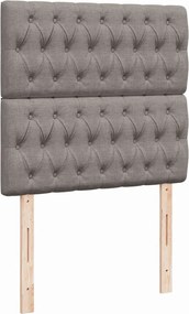 Box spring postel s matrací taupe 90x200 cm textil 3292682