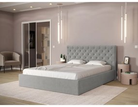 Čalouněná manželská postel Zravton, Rozměr postele: 140 x 200 cm, Potah: Breeze 13