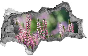 Wallmuralia Samolepící díra nálepka Květy vřesu 95x73 cm