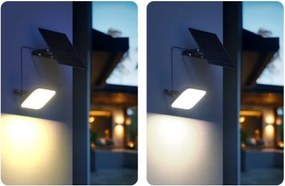 LED Solární reflektor se senzorem LED/10W/3,7V 4000K IP65 3600 mAh + DO