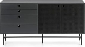 Černo-modrá komoda Teulat Punto, šířka 150 cm