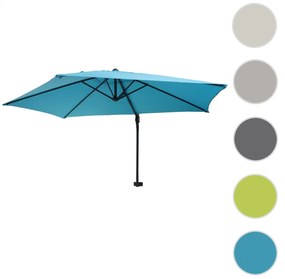 Nástěnný slunečník Casoria 3 m polyester hliník/ocel - tyrkysová