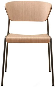 SCAB - Židle LISA WOOD - buk/antracitová