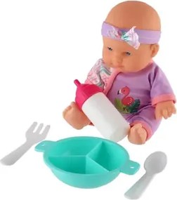 TEDDIES Panenka miminko s doplňky / 20 cm / pevné tělo / od 3 let