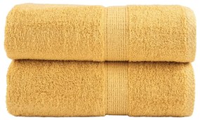 Prémiové ručníky pro hosty SOLUND 2 ks zlaté 30x50 cm 600 g/m² 137278