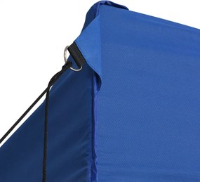 Nůžkový pavilon 3x4,5m se stěnami modrý
