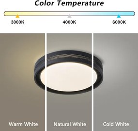 Brilagi -LED Stmív. strop. sv. KREON LED/54W/230V 3000-6000K černá pr. 38 cm +DO