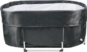 Přenosná skládací vana na otužování, černá, 290 l, HARTO