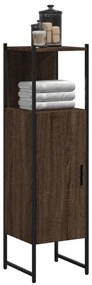 Petromila Koupelnová skříňka hnědý dub 33x33x120,5 cm kompozitní dřevo