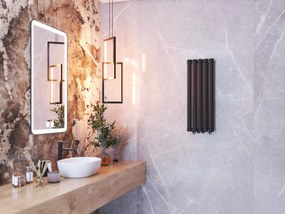 Gamma Verto, topné těleso 296x800 mm, 303 W, černá matná, GMA-VER-80296-BK