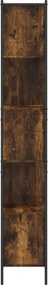 Knihovna kouřový dub 72 x 28 x 172 cm kompozitní dřevo 3213654