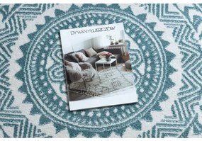 Dywany Luszczow Kulatý koberec FUN Napkin ubrousek - modrý Rozměr koberce: 100 cm KRUH