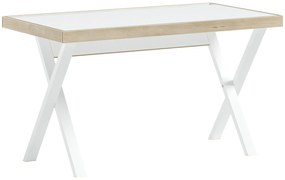 Studentský stůl Dylan - bílá/dub světlý