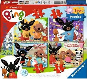 RAVENSBURGER Moje první puzzle Bing: Zábava s přáteli / 2+3+4+5 dílků