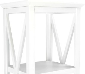 Knihovna s 1 zásuvkou - MDF - bílá | 40x30x170 cm
