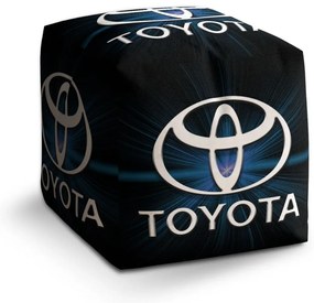 Sablio Taburet Cube Toyota Blue Glow: 40x40x40 cm