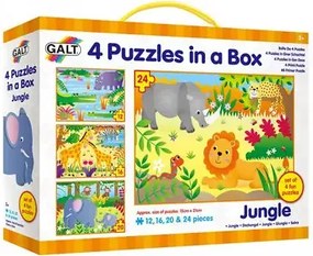 GALT 4 puzzle v krabici - Džungle / od 3 let