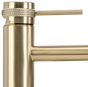 Rea Lungo Grip, umyvadlová baterie h-165, zlatá matná, REA-B6950