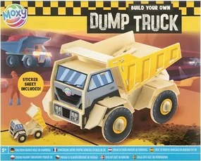 MOXY 3D puzzle Nákladní auto / Bez lepidla / Přírodní materiál
