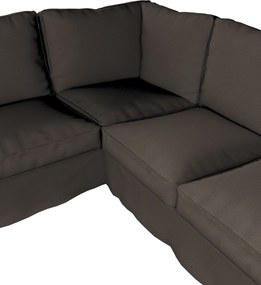Potah na pohovku IKEA  Ektorp rohová barva hnědá látka pletený vzor