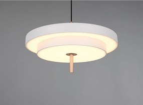 Slonovinové LED stmívatelné závěsné svítidlo Keaton – Trio