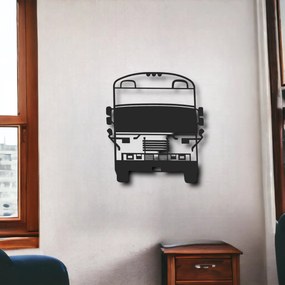 Obytný Bus - kovový obraz na zeď Velikost: 125cm, Barva: Black