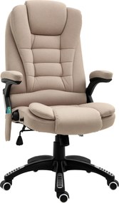 Kancelářská židle Vinsetto s vibrační masáží, ergonomická kancelářská židle s vyhříváním a funkcí polohování, výškově nastavitelná manažerská židle s…