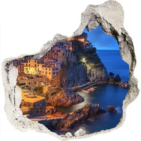 Wallmuralia Fototapeta díra na zeď 3D Manarola Itálie 75x75 cm