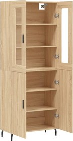 Skříň highboard dub sonoma 69,5 x 34 x 180 cm kompozitní dřevo 3198228