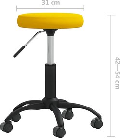 Jídelní židle hořčicově žlutá samet 3085734