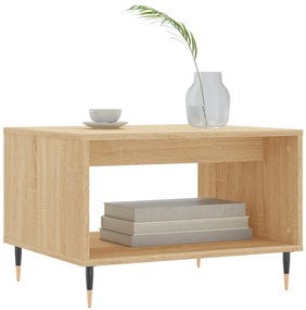 Konferenční stolek dub sonoma 60 x 50 x 40 cm kompozitní dřevo - Default Title