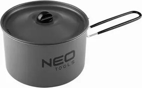 NEO TOOLS 63-145 šedá / Sada nádobí 3v1 / hliník / hrnec / pánev / kon