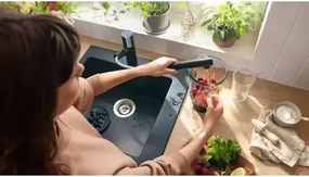Hansgrohe - Dřezová baterie 150, s výsuvnou sprškou, sBox lite, matná