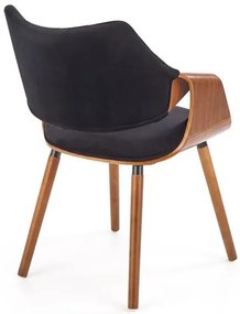 HALMAR K396 židle ořech/černá