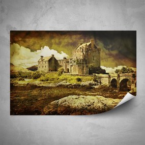 Plakát - Skotský hrad (60x40 cm) - PopyDesign