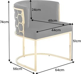 Designová jídelní židle Baldassare černý samet